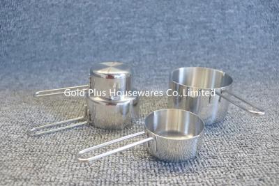 Cina tazza di misurazione accatastabile all'ingrosso dell'insieme 80cm di dosatore di acciaio inossidabile 4pcs per gli strumenti di cottura della cucina in vendita