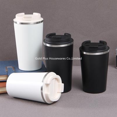 China 380ml 304 Stainless Steel Mug Keep Warm Coffee Cup With Delicated Lid for sale