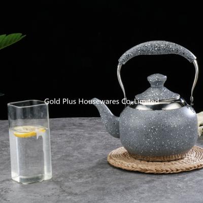Cina Pietra medica blu che ricopre la caffettiera di campeggio all'aperto del bollitore di tè di acciaio inossidabile 2L in vendita