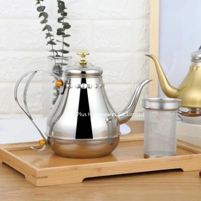 Cina Caffettiera laterale di rinforzo di perdita ss del bollitore di tè di acciaio inossidabile anti 1.2L con i rifornimenti della cucina del filtro in vendita