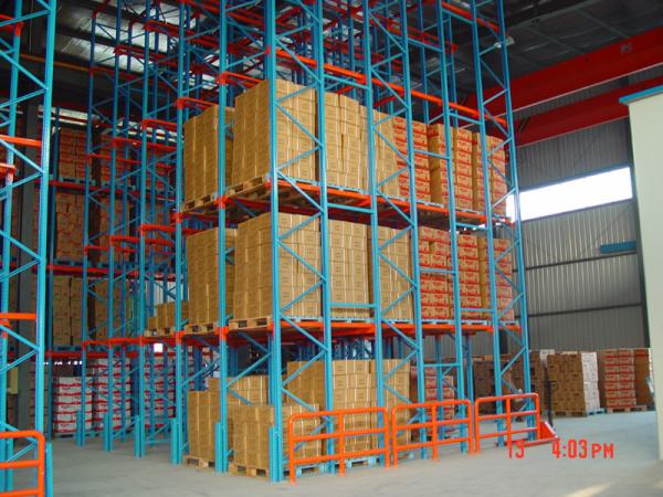 Quality 5 Layers Industrial Pallet Racks Blue 500KG Warehouse Pallet Racking System for sale