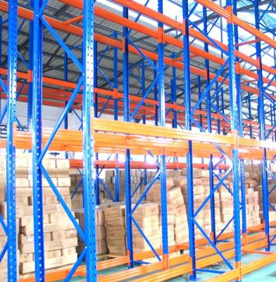 China Q235 Steel VNA Pallet Rack Powder Coating Euro Pallet Racking for sale
