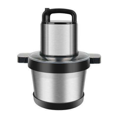 China 6l Electric Meat Grinder 2 Speeds Stainless Steel Electric Chopper Automatic Mincing Machine Quiet Food Processor for sale