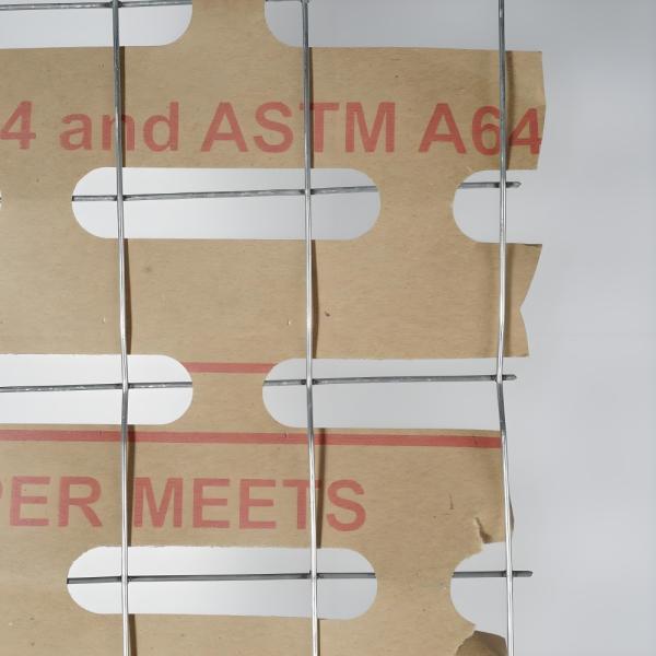 Quality Astm C847 Code Compliant Welded Wire Lath With Kraft Paper Backing For Stucco for sale