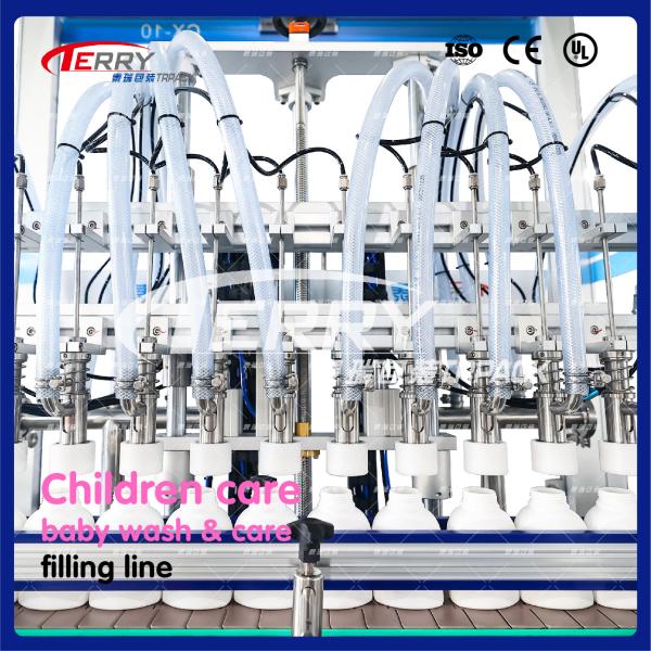 8 Heads Automatic Liquid Servo Filling And Sealing Machine 300ml-3000ml