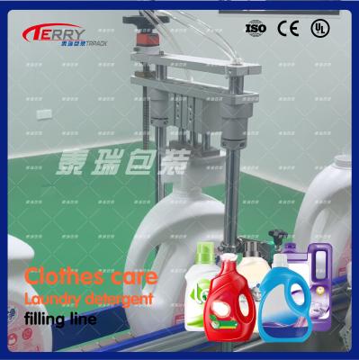China 8 cabeças Máquina de enchimento de líquido para lavagem de pratos Consumo de ar 100L/min à venda