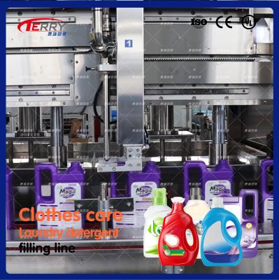 China 8 cabeças Máquina de enchimento de líquido para lavagem de pratos Consumo de ar 100L/min à venda