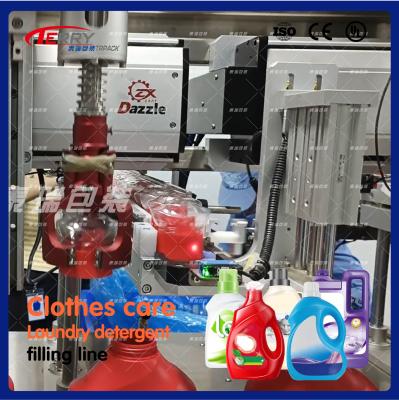 China 8 cabeças Máquina de enchimento de líquido para lavagem de pratos Consumo de ar 100L/min à venda