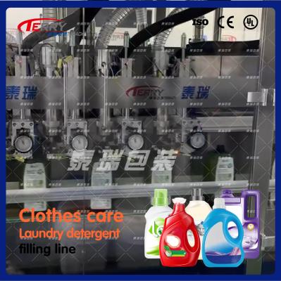 China 8 cabeças Máquina de enchimento de líquido para lavagem de pratos Consumo de ar 100L/min à venda