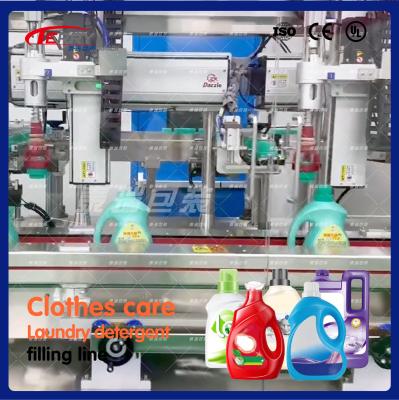 China 8 cabeças Máquina de enchimento de líquido para lavagem de pratos Consumo de ar 100L/min à venda