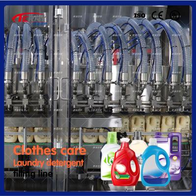 China 8 cabeças Máquina de enchimento de líquido para lavagem de pratos Consumo de ar 100L/min à venda