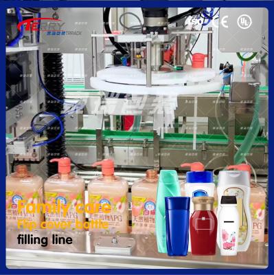 China Máquina de embalagem de detergentes líquidos 80BPM Máquina de enchimento de garrafas de sabão líquido OEM for sale