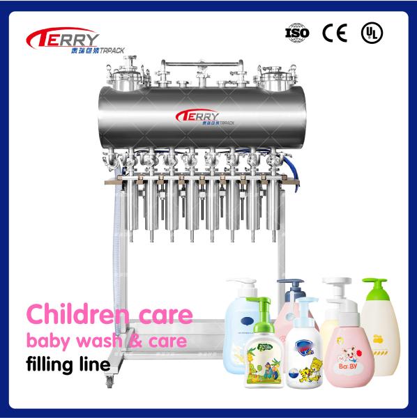 8 Heads Automatic Liquid Servo Filling And Sealing Machine 300ml-3000ml