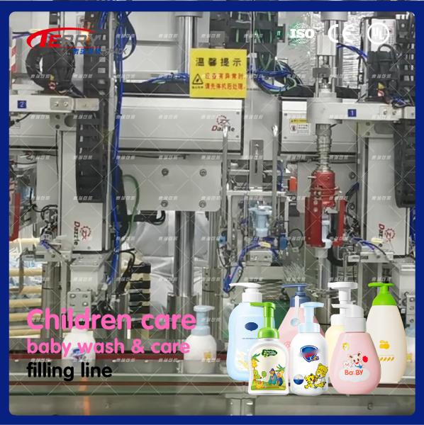 8 Heads Automatic Liquid Servo Filling And Sealing Machine 300ml-3000ml
