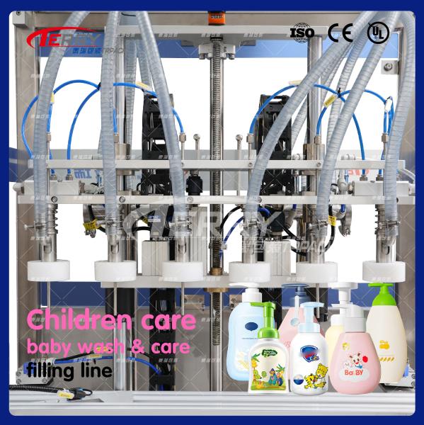 8 Heads Automatic Liquid Servo Filling And Sealing Machine 300ml-3000ml