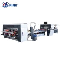 China Corrugated Automatic Carton Folder Gluer Machine PLC Control for sale