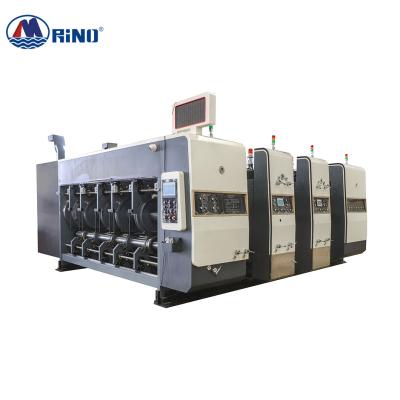 Cina stampatrice di Flexo di colore del contenitore 3 di cartone di 4500mm con l'impilamento tagliante in vendita