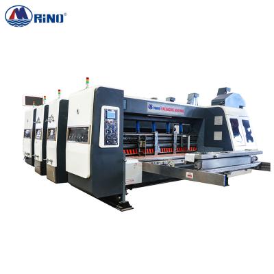 Cina Il cartone ondulato incarta la stampatrice di Flexo di 3 colori con tagliare automatico in vendita