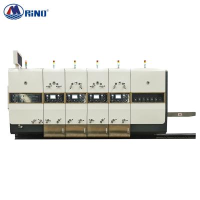 Cina Lo stampatore ondulato Machine With Slotter di Flexo del contenitore di cartone di quattro colori muore taglierina in vendita