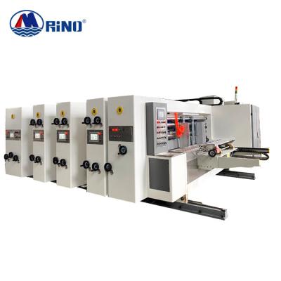 China Alimentação da borda de ataque da cor da máquina de impressão 3 de Flexo da caixa da caixa 45KW à venda