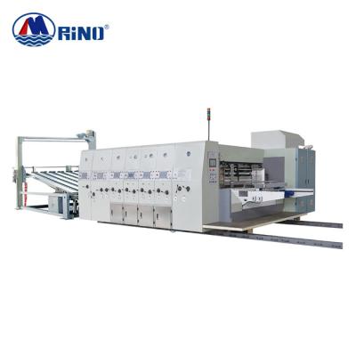Cina alimentazione del margine anteriore della stampatrice di Flexo di colore del contenitore 4 di cartone di 1600mm 40KW 380V in vendita