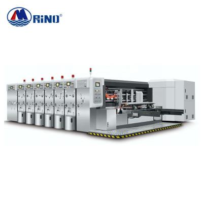 China A máquina de impressão Slotter de alta velocidade de Flexo da caixa da caixa de 6 cores morre cortador à venda