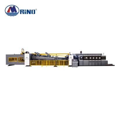 China De Machine van 300 Bladenmin carton box flexo printing met Slotter en Omslag Gluer Te koop