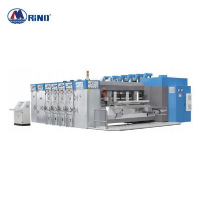 China Empilhamento cortando de duas cores da máquina de impressão da caixa da caixa da cerâmica à venda