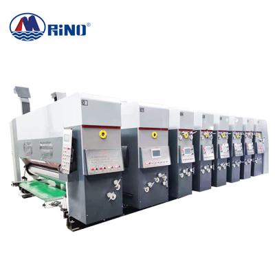 China 5 / Máquina de impressão móvel de Flexo da caixa da caixa de 6 cores com o cortador de dado de Slotter à venda