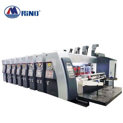 China 5 / Máquina de impressão móvel de Flexo da caixa da caixa de 6 cores com o cortador de dado de Slotter à venda