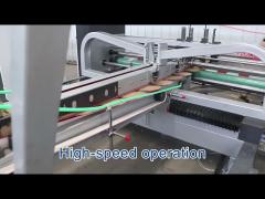 380V 220V Carton Box Folder Gluer Machine , 2400mm Automatic Carton Folding Gluing Machine