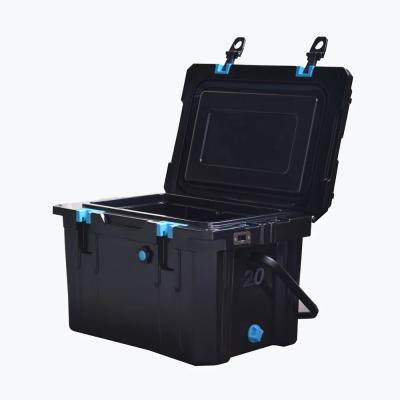 China Durable Multi-size High Quality High Quality Lockable Food Plastic Cooler Box for Outdoor Picnic for sale