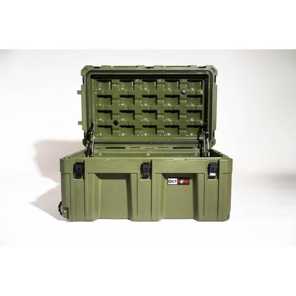 Quality 150L Large Capacity Hard LLDPE Waterproof Plastic Cargo Transportation for sale