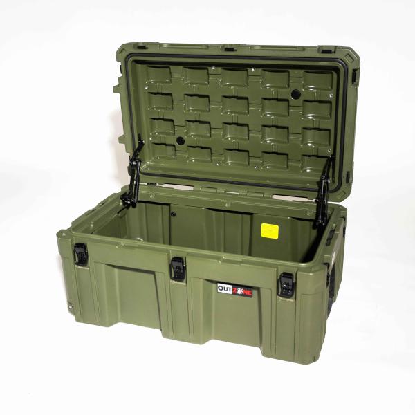 Quality V5 Rugged Camping Storage Box Interlocking Stackable 150L Capacity for sale
