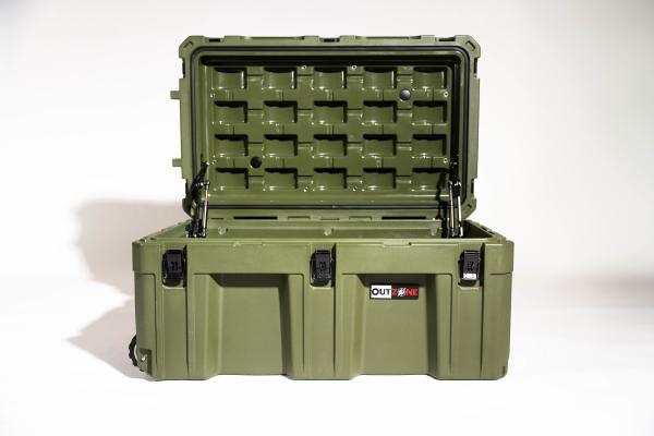 Quality V5 Rugged Camping Storage Box Interlocking Stackable 150L Capacity for sale