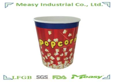 China Popcorn 64OZ schöpft Wegwerfnahrungsmittelbehälter-Papiermaterial zu verkaufen