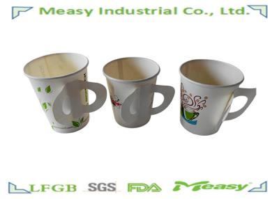 Chine Tasses de papier d'expresso de boisson avec la poignée et la conception adaptée aux besoins du client de logo à vendre