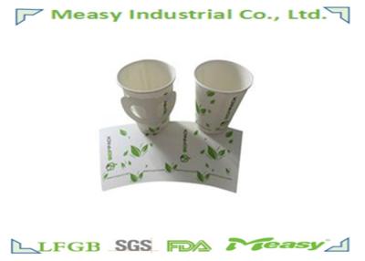 Chine Tasse de papier adaptée aux besoins du client avec la catégorie comestible de poignée imprimant 75X52X82 millimètre à vendre