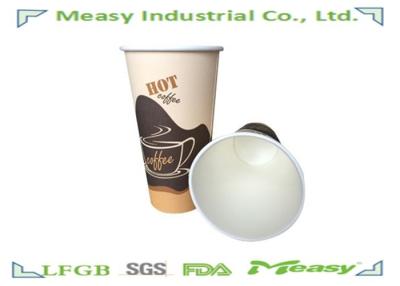 China 20 OZ Paper Hot disposable espresso cups For Coffee And Tea for sale