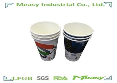 China Double Polyethylene Coated Paper Drink Cups / 12OZ take away cup Flexo Printing for sale