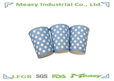 China 8OZ 300ml Disposable Paper Hot Beverage Cups With Polka Dot Printing for sale