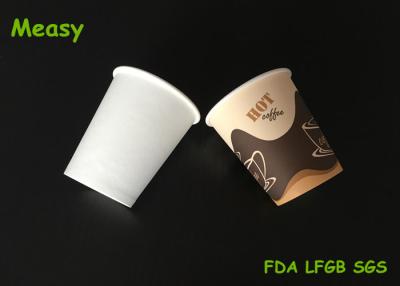 Cina le tazze eliminabili amichevoli bianche e stampate di 8oz del caffè di eco espongono al sole la carta al commestibile in vendita
