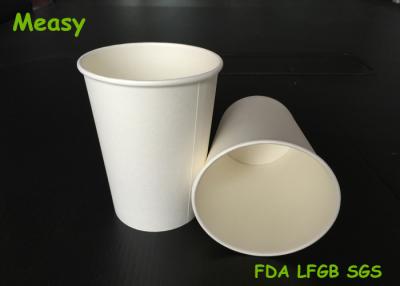 Cina tazze di carta biodegradabili bianche ed in bianco di 600ml senza stampare, rispettosa dell'ambiente in vendita