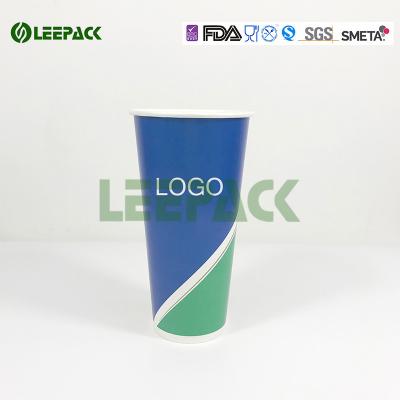 Cina 32oz tazze di carta fredde eliminabili della bevanda della grande capacità con la marca di Personlised non ha stampato PE doppio di fusione ricoperto in vendita