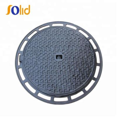 China EN124 round 700mm epoxy coating E600 F900 Heavy duty cast iron manhole cover&frame for sale