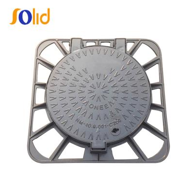China 850X850 D400 Double hinge, double closing Square Sewage Manhole Cover in China for sale