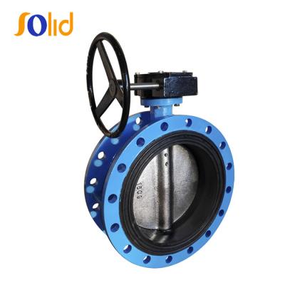 China DI/CI Flanged Butterfly Valve with Rubber Lined Body for sale