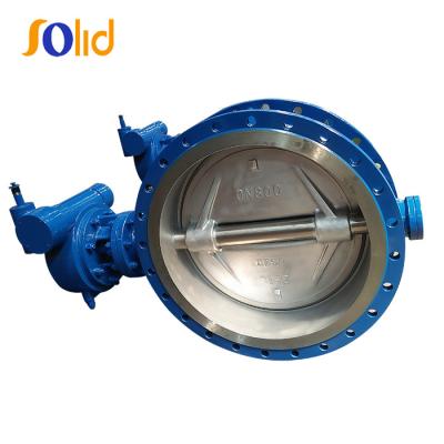 China Manual CF8M/CF8 Hard Sealing Steel Flange Butterfly Valves for sale