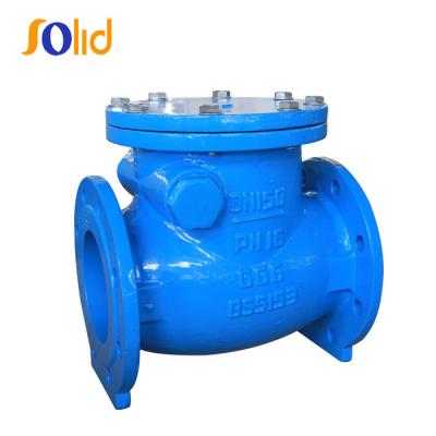 China BS5153 Ductile Cast Iron Flanged Swing Check Valve PN16 for sale