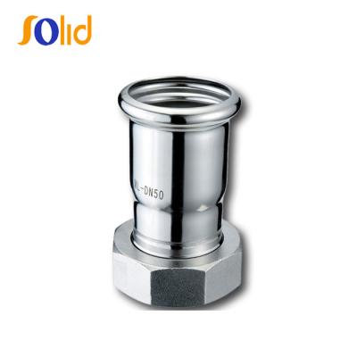 China F304/316 Stainless Steel Press Fittings Female Adapter with Threaded End for sale